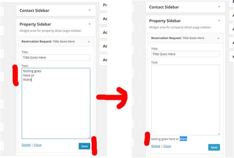html php wordpress textarea widget saving moves text outside of