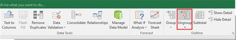 how to hide unhide rows or columns with plus or minus sign