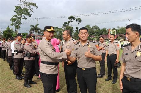 31 Personel Polres Lambar Naik Pangkat Ini Pesan Kapolres