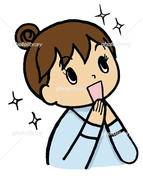 喜ぶ女の子 イラスト素材 [ 4169934 ] フォトライブラリー Photolibrary