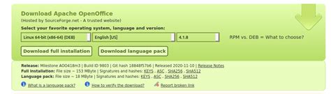 how to install apache openoffice on ubuntu 20 04 and linux mint 20