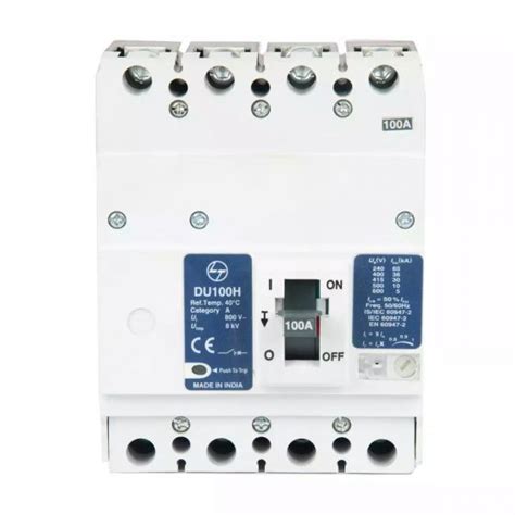 Buy Du100h Mccb 63a 4p 415v Ac 30ka Thermal Magnetic 50 60 Hz Online