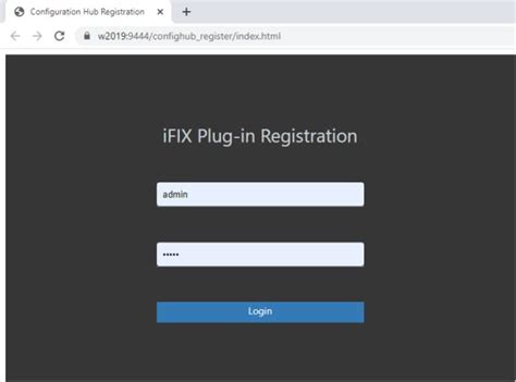 configuration hub registration ifix 2023 documentation ge digital