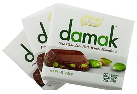 Nestle Damak Milk Chocolate With Pistachio 3 80g Bar Pack Halal