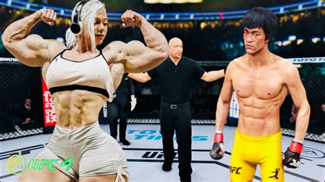 Ps5 Bruce Lee Vs Beautiful Bodybuilder Samantha [ea Sport Ufc 4]🥊
