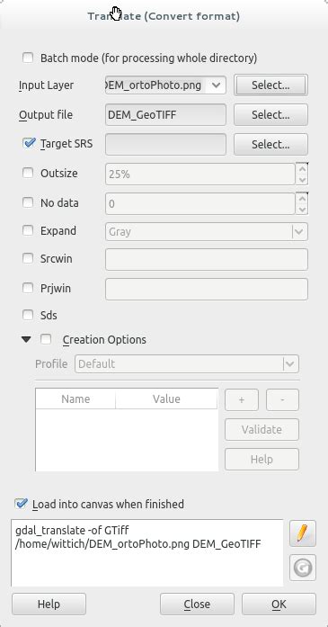 mapbox convert png to geotiff invalid pixelsize in geotransform