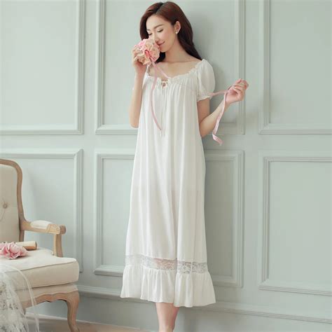 Buy Night Dress Long White Nightgown Women Nightgowns