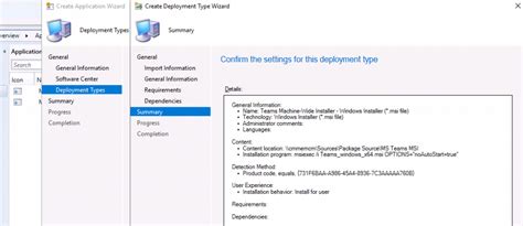 best option to deploy ms teams msi using sccm configmgr