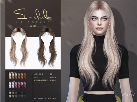 The Sims Resource Shawl Long Hair Carol By S Club