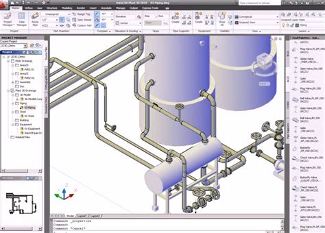 how to piping systems pipie 3d drawing with autocad plant 3d drawing