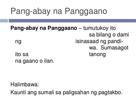 Pang Uri At Pang Abay Halimbawa Pangungusap Panandang Pang Uri Hama