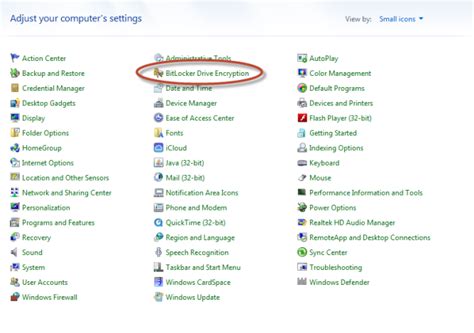 how to check status of bitlocker encryption on a client on windows 10