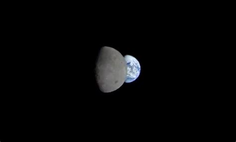 Artemis 1 Orion Spacecraft Watches Moon Eclipse Earth Video Space
