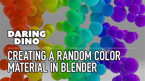 creating a random color material in blender youtube