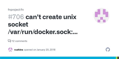 can t create unix socket var run docker sock device or resource busy