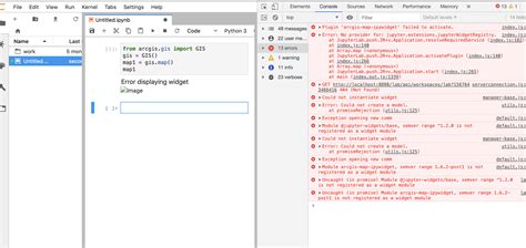 jupyterlab and arcgis ipywidget 1 6 2 error model not