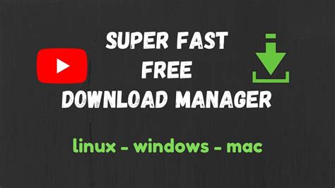 free download manager youtube downloader fast