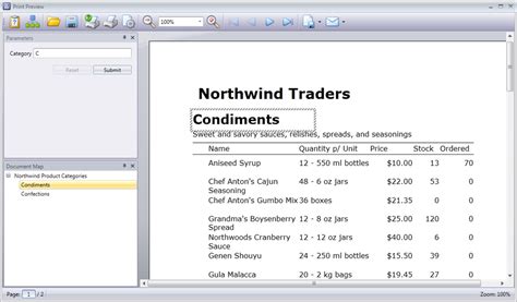 document map and parameter support in wpf and silverlight