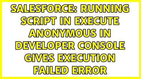 salesforce running script in execute anonymous in developer console