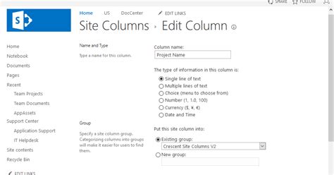 sharepoint online set site column properties using powershell