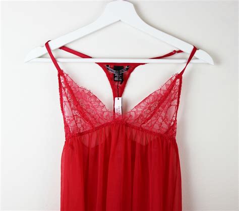 Victorias Secret Size Xs 6 Red Lace Unlined Sheer Slip Ebay