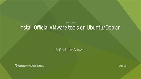 install official vmware tools on ubuntu debian youtube