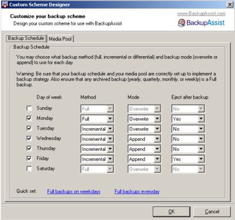 ntbackup custom scheme example 2