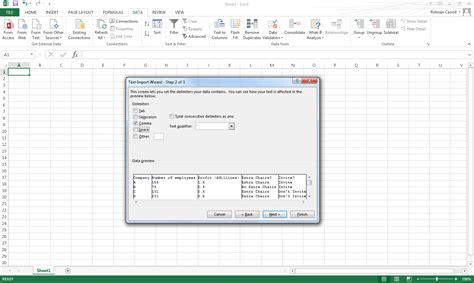 how to import data in excel bespoke excel