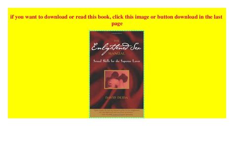 The Enlightened Sex Manual Sexual Skills For The Superior Lover Read