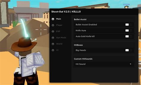 shoot out [aim esp gun mod moreee ] scripts rbxscript