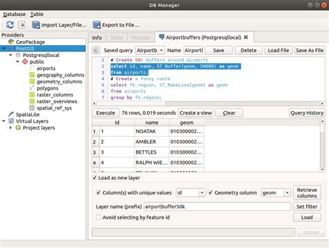 db manager plugin — qgis documentation documentation