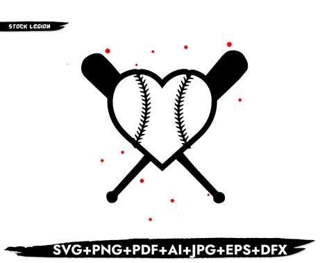 Baseball Svg Bat Svg Love Baseball Svg Png Pdf  Etsy