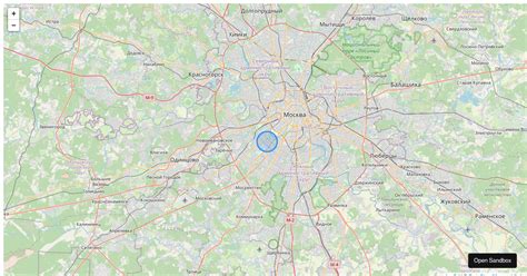 circle layer in react leaflet codesandbox