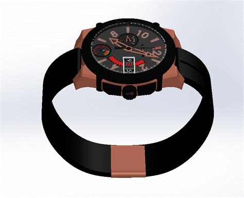 精美手表 Solidworks 2014 模型图纸下载 懒石网