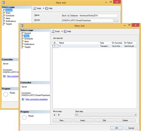 dinesh s blog being compiled how to create a sql server job