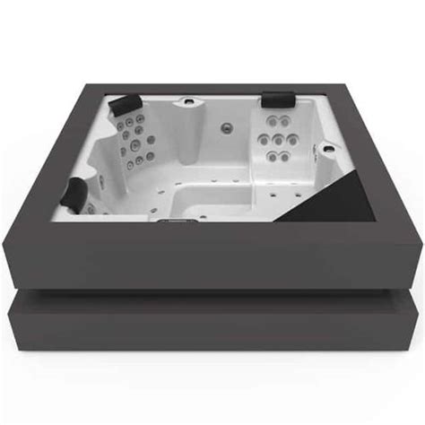 Above Ground Hot Tub Cube Ergo Aquavia Spa Square 5 Person