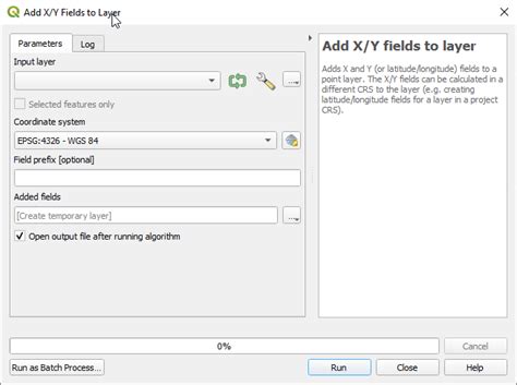 adding x y coordinates to attribute table in qgis