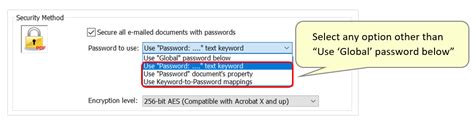 using a filename to password mapping table to password protect emailed