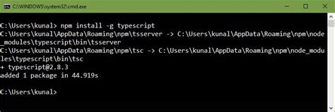 how to install typescript and node js typescript tutorial for