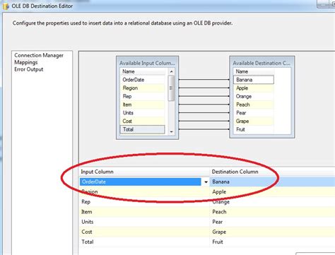 ssis dynamic column mapping to destination columns solutions experts