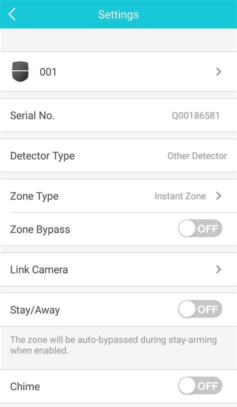 set zone parameters