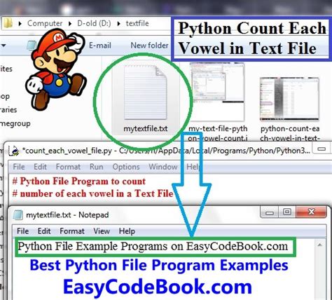 python count each vowel in text file program