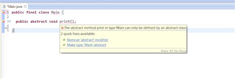 Is It Possible To Have An Abstract Method In A Final Class Example