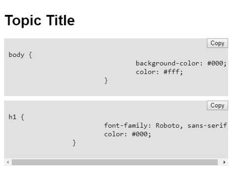 how to create copy to clipboard buttons in html5 outputs in madcap