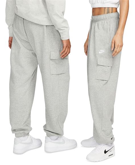 Nike Womens Sportswear Club Fleece Mid Rise Oversized Cargo Sweatpants