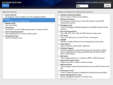 centos stream 8 install server world