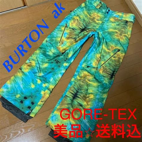48％割引ブルー系 M素晴らしい外見 【美品】バートン Ak パンツ Mサイズ ブラックカモ ウエア 装備 男性用 スノーボードブルー系m