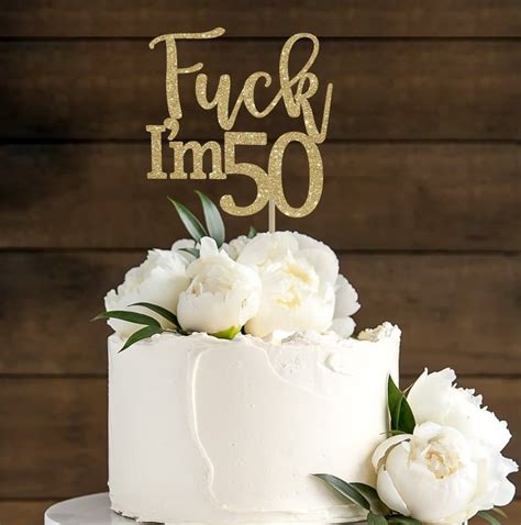 50th Cake Topper 50th Birthday 50th Party Decoration 50th Etsy 50th