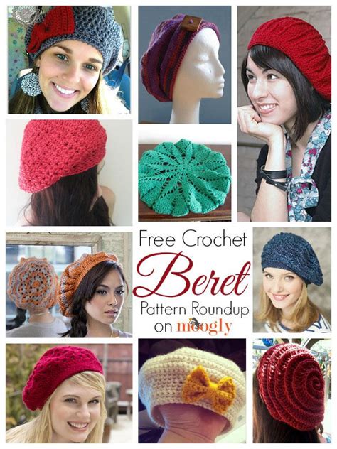 10 Free And Beautiful Beret Crochet Patterns Moogly Crochet Hats