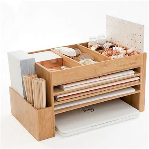 Wooden Stationery Paper Organiser Cute Desk Accessories Etsy
